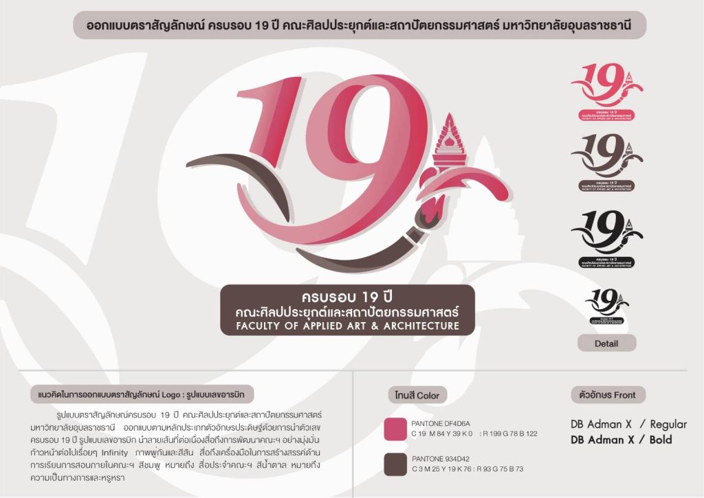 ครบรอบ 19 ปี วันสถาปนาคณะศิลปประยุกต์และสถาปัตยกรรมศาสตร์ – APA UBU